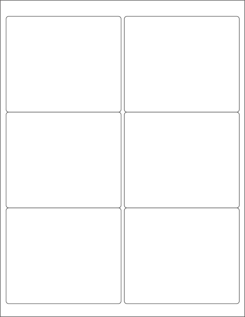 Compulabel 4"x3-1/3" Weather Resistant Polyester Sheeted Labels 100 Sheets