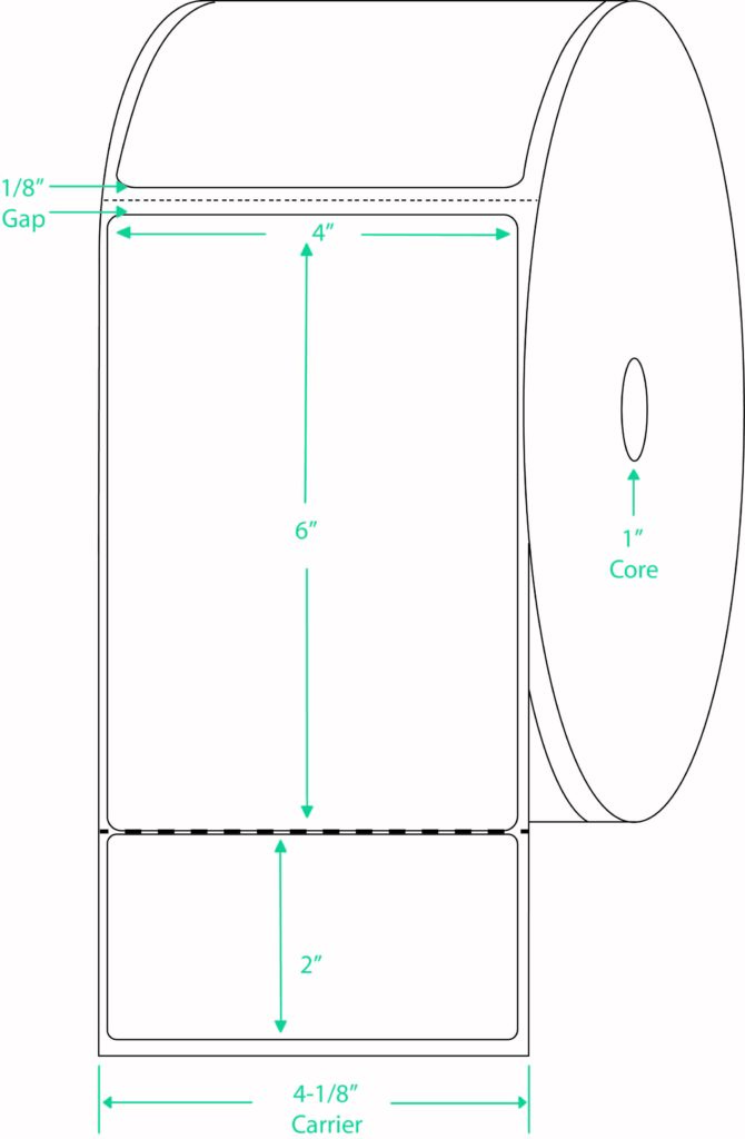 Compulabel 4"x6" Direct Thermal UPS Labels (530706)